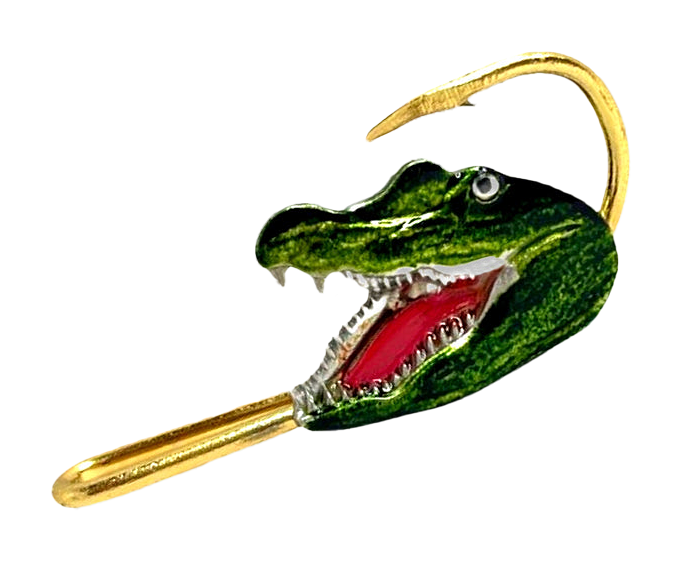 Hookits Alligator Head Fishing Hook Hat Pin Clip | Bass Pro Shops